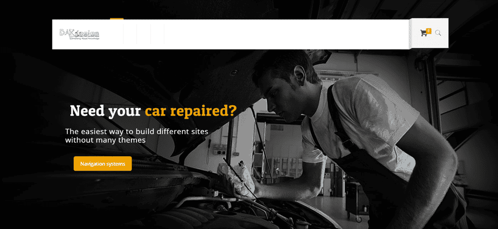 Mẫu website nước ngoài Mechanic - DAKdesign - Thiết kế web DakLak